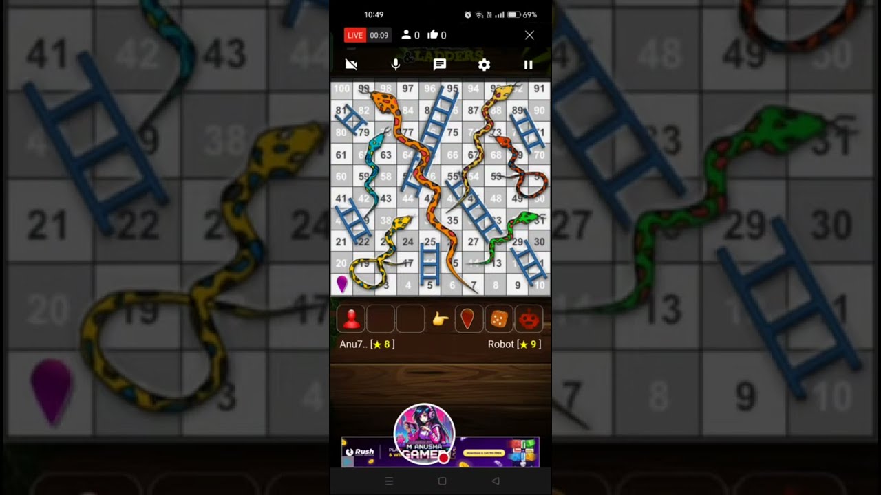 snakes and ladders game play #live #snakesandladders #snakeladder #gaming #snakegame - YouTube