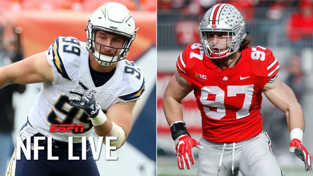 2019 NFL Draft: Comparing Nick and Joey Bosa | NFL Live - YouTube