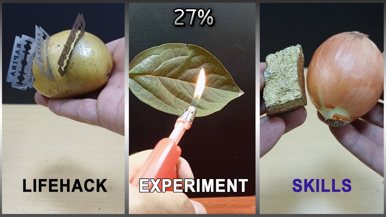 Experiments and life hacks for all occasions - YouTube