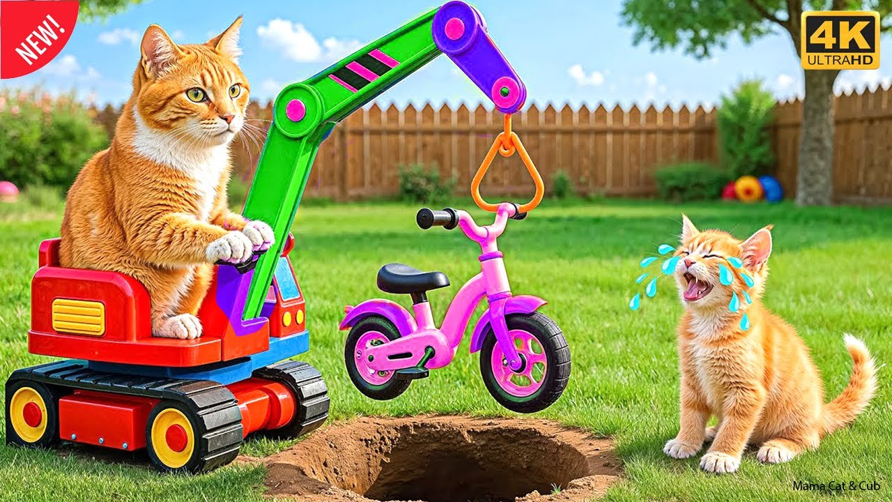 Mama Cat & Kitten Sell Bubble Tea to Buy Kitten’s Dream Crane Toy 🐾 ...