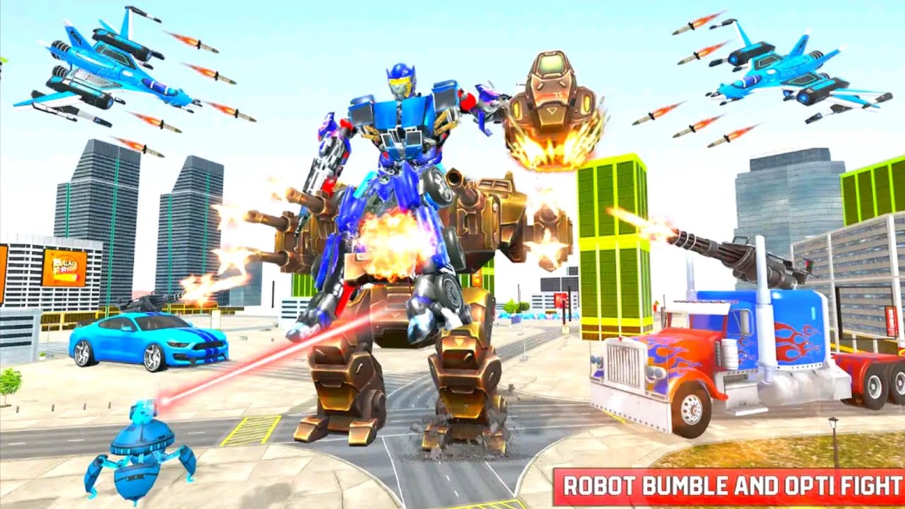 flying robot speed hero game - YouTube