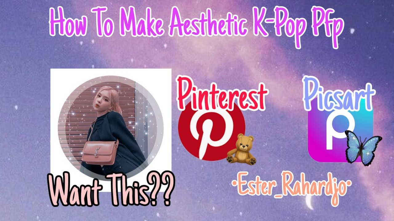 HOW TO MAKE AESTHETIC K-POP PFP || BY : •Glowwie_Berry• - YouTube