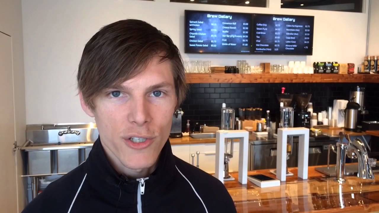 Coffee brewing using a Steampunk brewing machine - YouTube