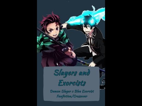 Rin and Yukio meet Tanjro and Nezoko l blue exorcist x Demon slayer l ...