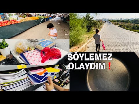 YENİ TENCERELERİ DEĞİŞTİRCEM ÇOK ÜZÜLDÜM-TEMPOLU BİRGÜN-OKUL ALIŞVERİŞİNİ YAPTIK