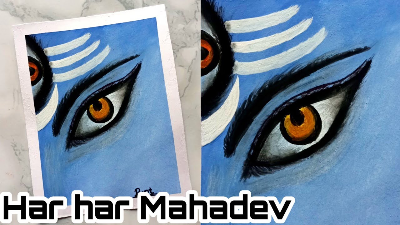 How to draw lord shiva || Easy drawing of Mahadev step by step ...