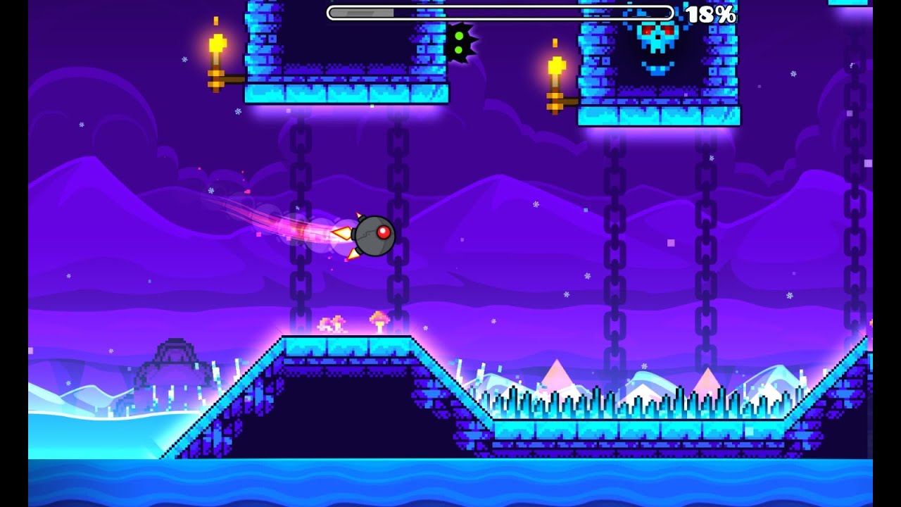 DASH - Geometry Dash Robtop Level - YouTube