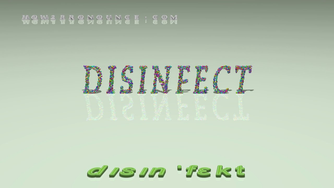disinfect - pronunciation in British English (three voices / accents ...