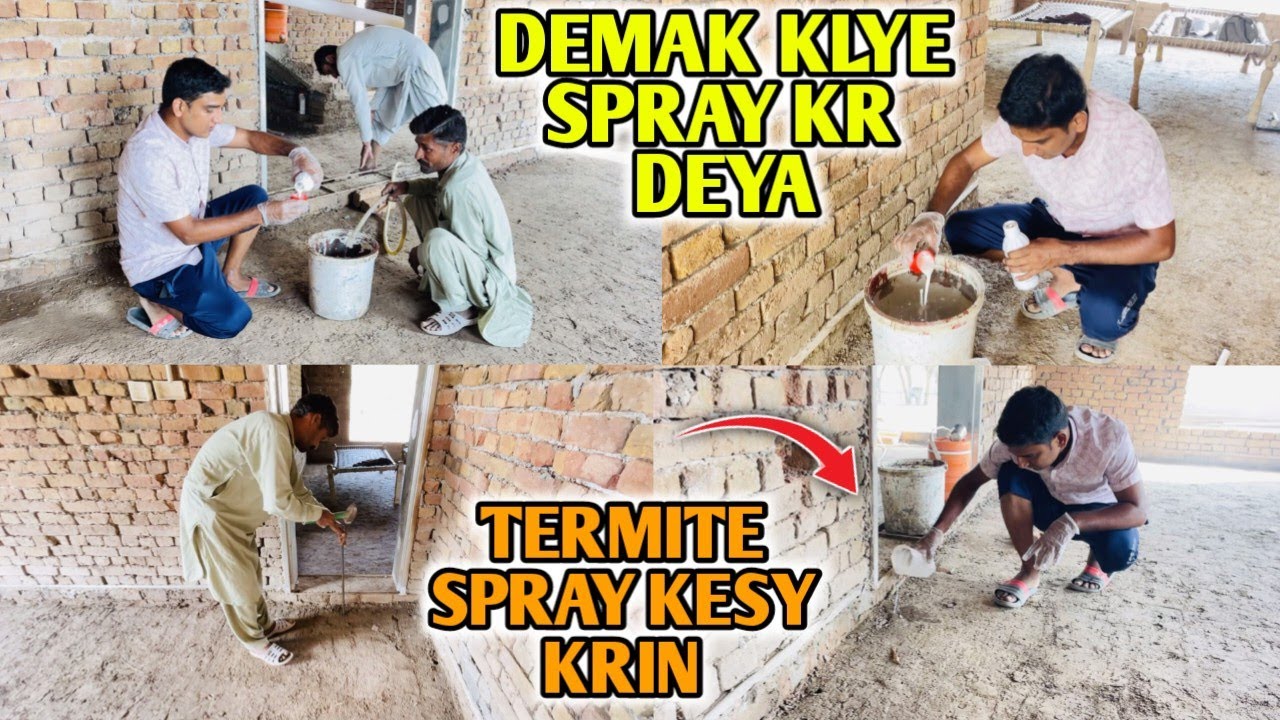 New Ghr Main Demak Kleye Spray Kr Deya👷💯Spray Krany Ka Tarika?🧑‍🔬 - YouTube