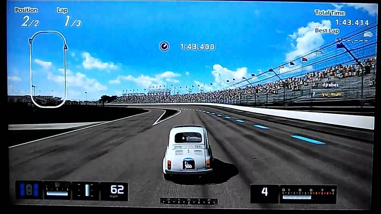 Gran Turismo 5 - Fiat 500 Vs. Nascar - YouTube