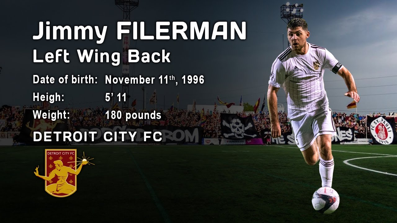 JIMMY FILERMAN * LEFT WING BACK * DETROIT CITY FC - YouTube