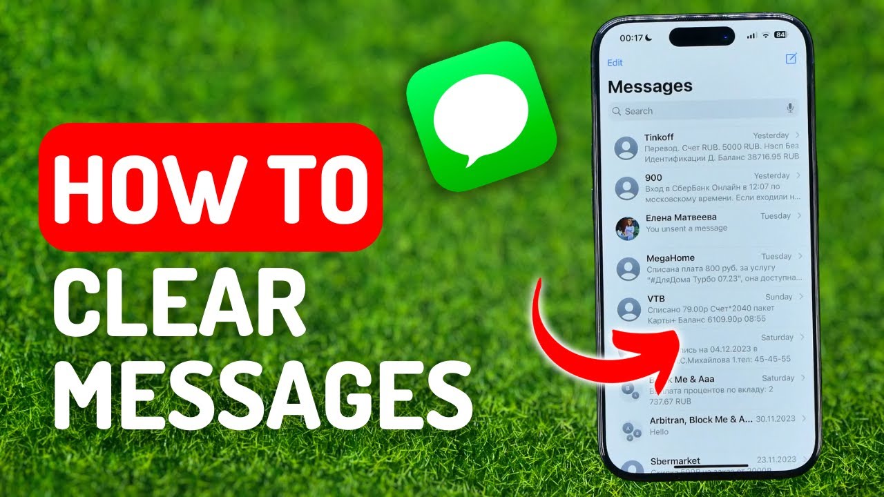 How to Clear iPhone Messages - YouTube