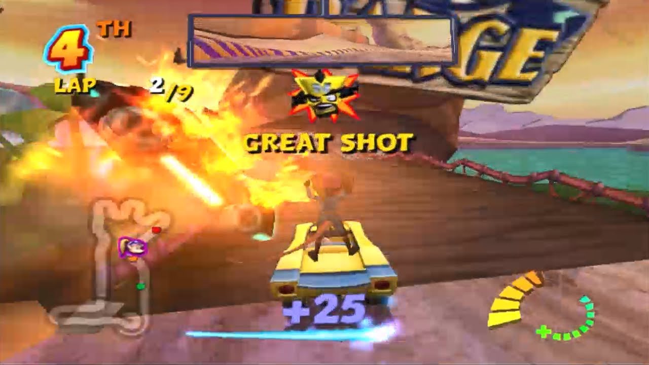 Crash Tag Team Racing Dead Heat Crash Test Mummies Pyramid Pass ...