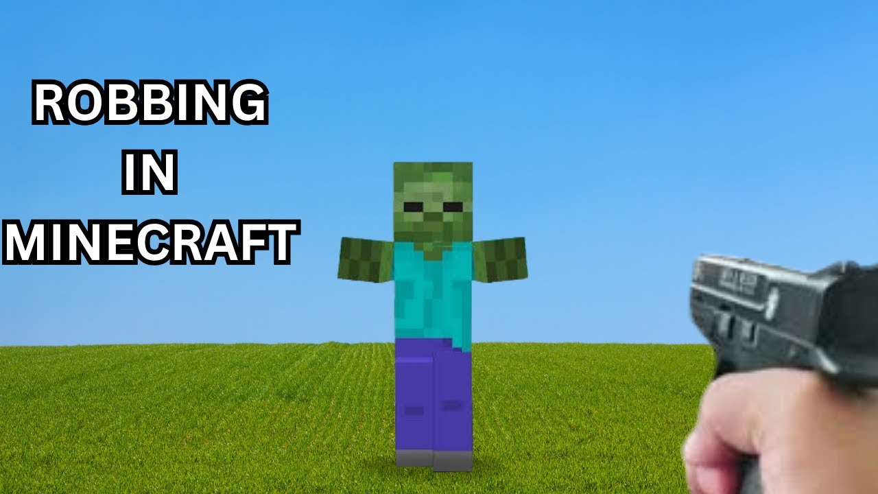 Robbing mobs in minecraft - YouTube
