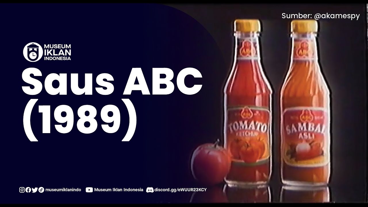 Iklan Saus ABC Tahun 1989 - YouTube