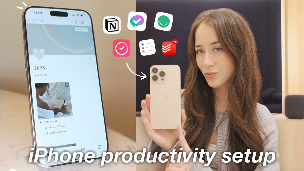 My Favorite iPhone Productivity Apps 2025 ⭐️ | iPhone 16 Pro Max ...