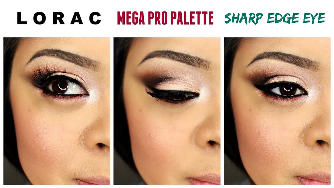 Lorac Mega Pro Palette // Sharp Edge Eye Makeup Tutorial ...