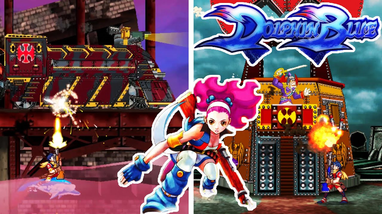 Dolphin Blue - All Bosses + Ending [Arcade] - YouTube