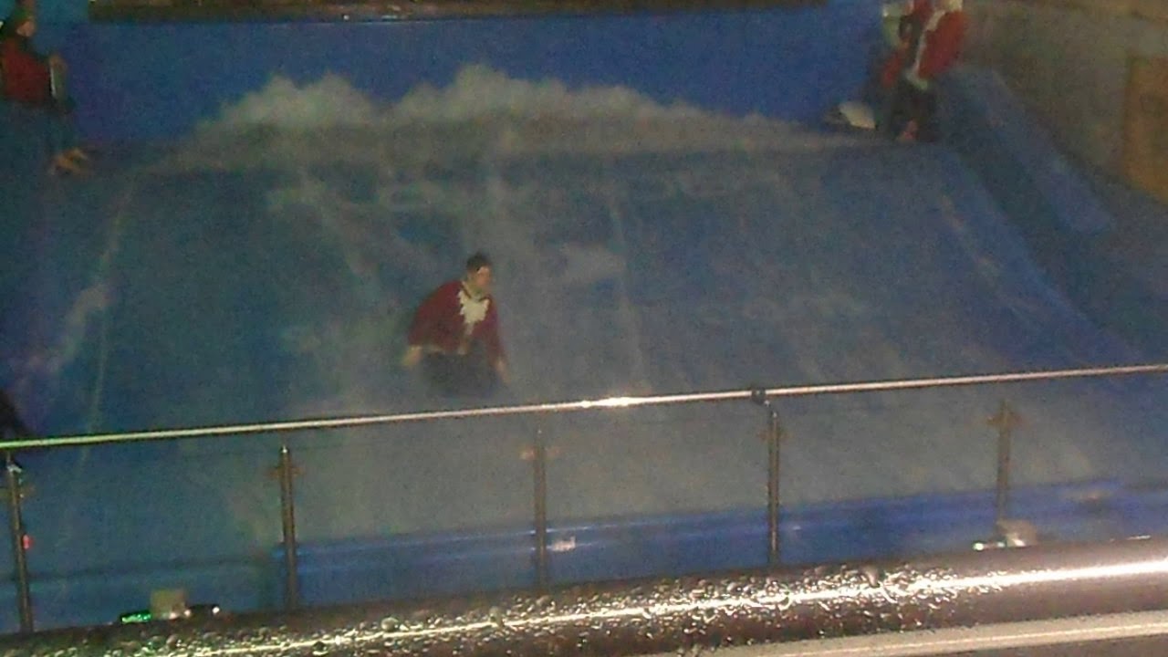 Santa his Reindeers and Elfs do some surfing on Flowrider at Retallack ...