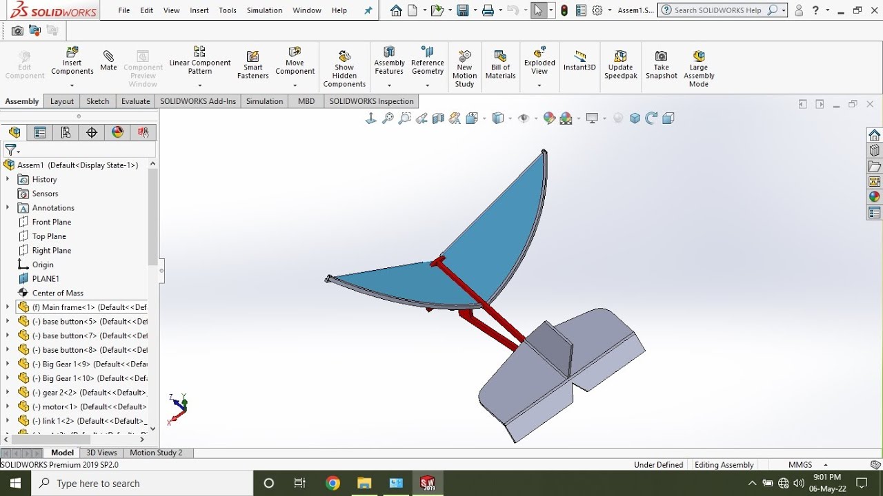#Ornithopter #Solidworks #solidworksMotion - YouTube