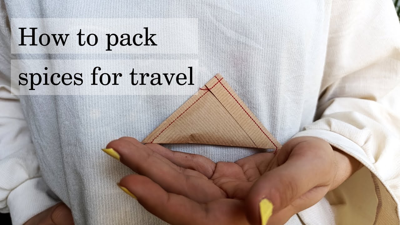 how to pack spices for travel ?#packing #spices #travel #girl #handmade ...