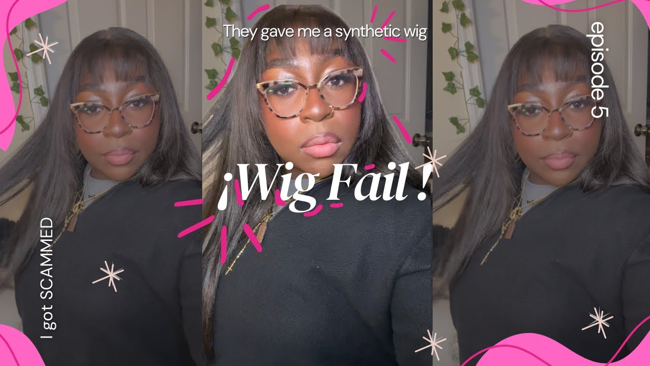¡ WIG FAIL ! They Gave Me a Synthetic Wig - YouTube