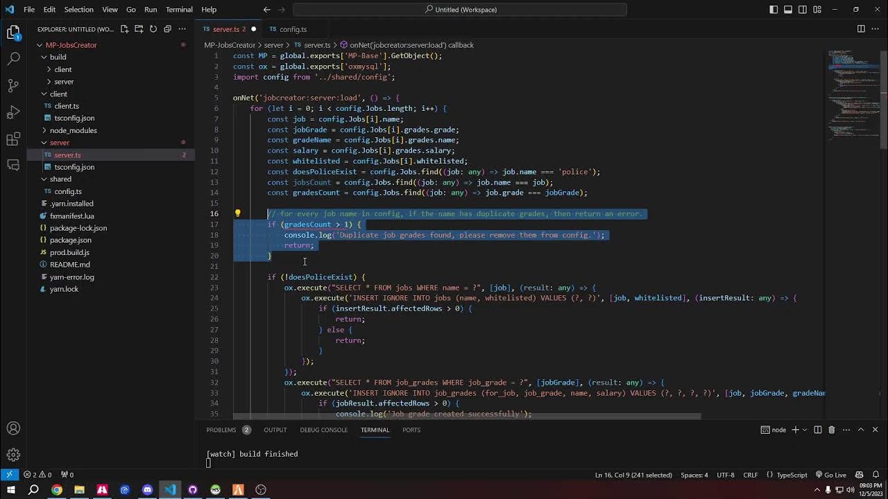 Building a Job Creator Script for FiveM in TypeScript! - YouTube
