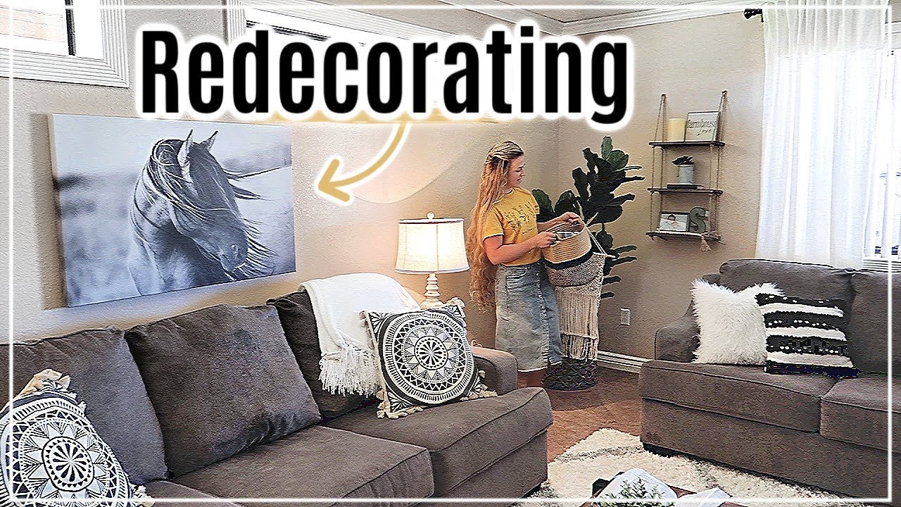 REDECORATING MY HOUSE | DECORATE WITH ME 2019 | MODERN FARMHOUSE DECOR ...