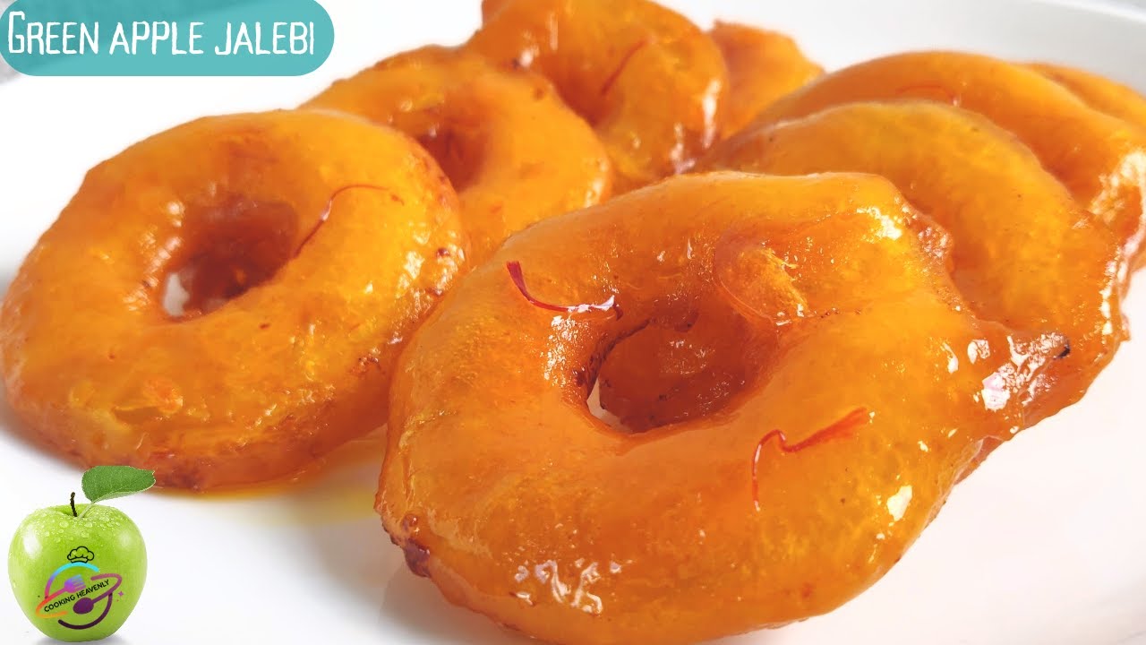 Green apple jalebi recipe | How to make apple jalebi | Apple jalebi ...