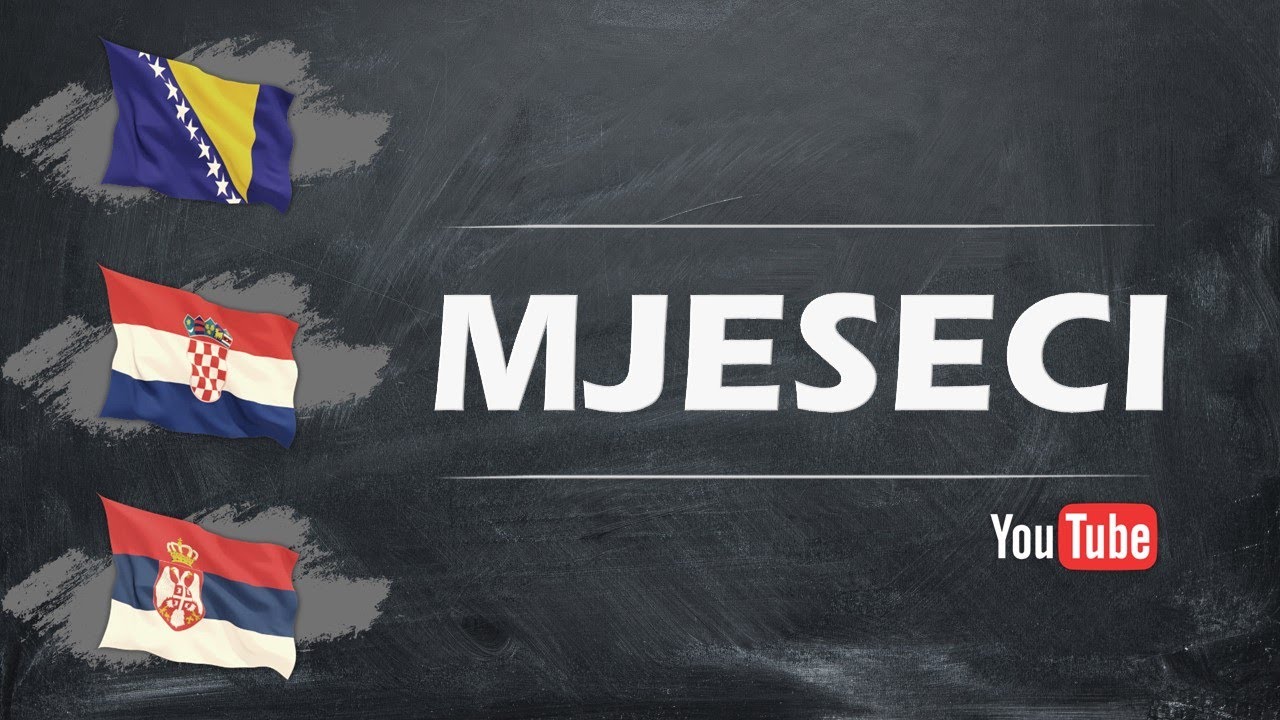 Mjeseci u godini - YouTube