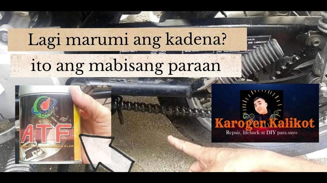 Mabisang langis para sa kadena ng motor | tmx125 alpha - YouTube