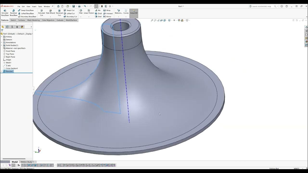 Scan To CAD | Mesh2Surface for SOLIDWORKS - Reverse engineering of impeller - YouTube