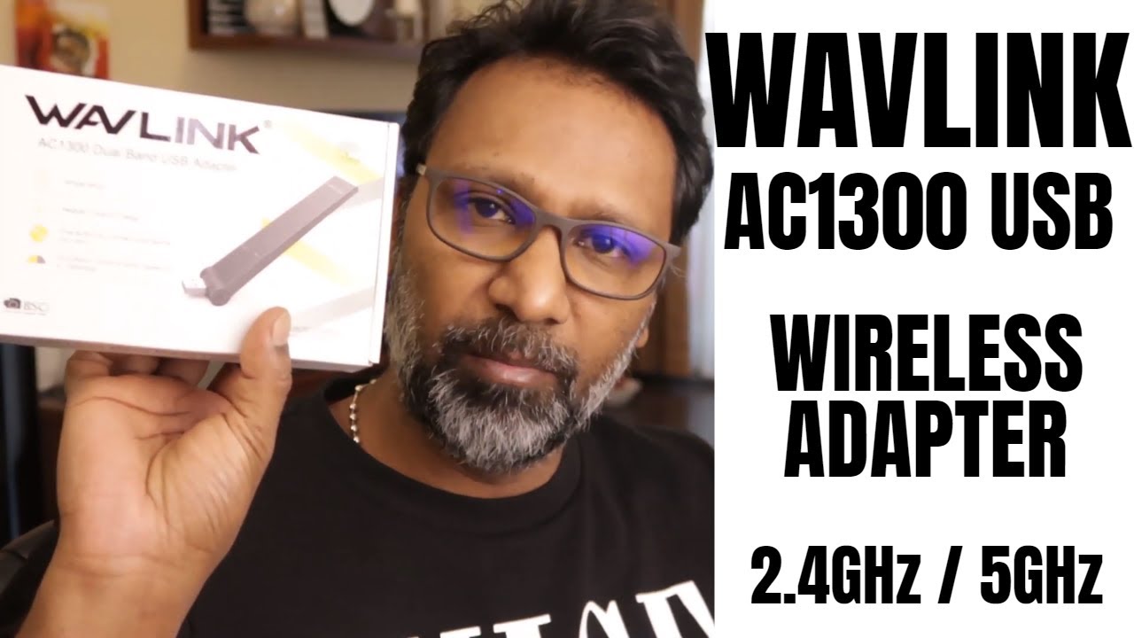 WAVLINK AC1300 dual band wireless adapter - YouTube