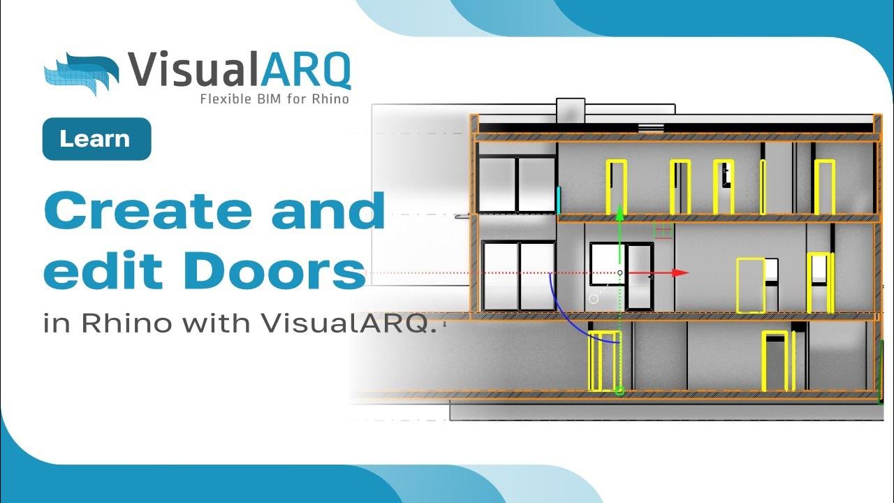 Create and edit Doors in Rhino with VisualARQ 1 - YouTube