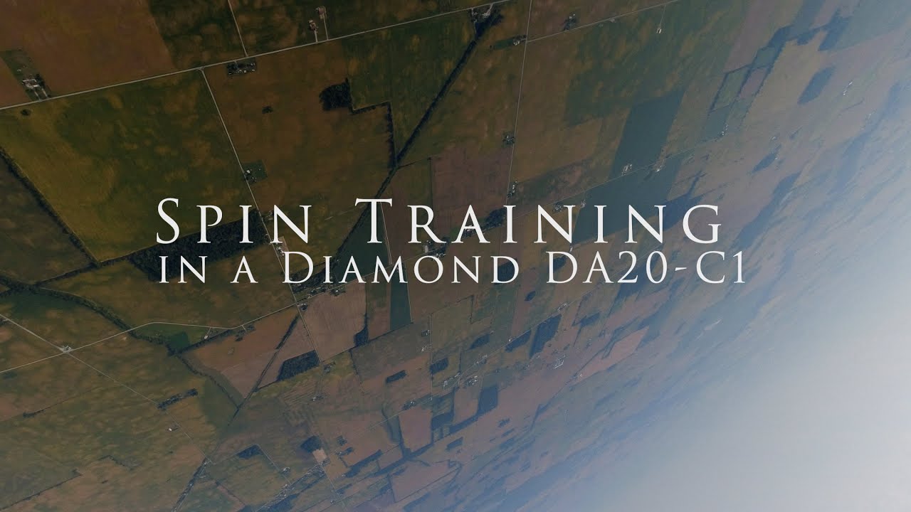 Private Pilot Spin Training in a Diamond DA20-C1 - YouTube