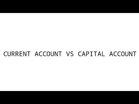 Current account vs capital account | Balance of payment| External ...
