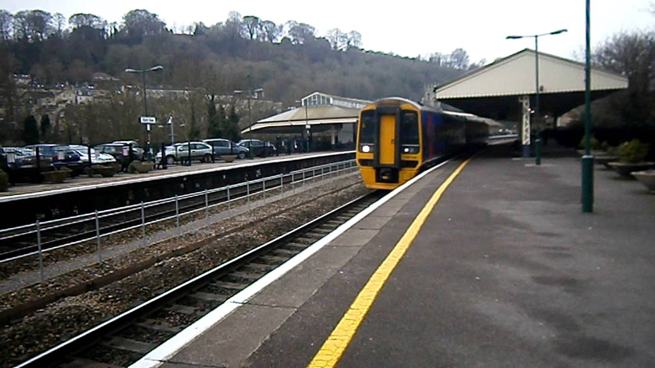FGW CLASS 158 DMU @ BATH SPA no: 158766 GREAT MALVERN TO WEYMOUTH ON ...