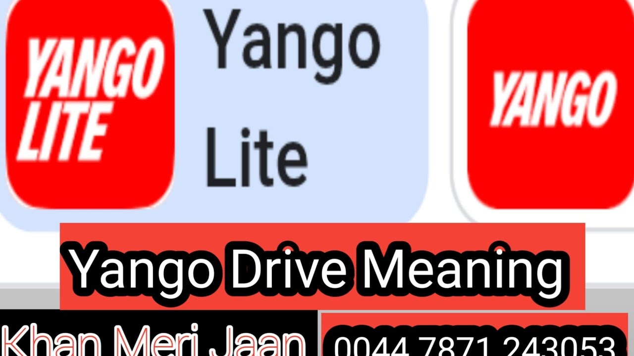 Yango Drive Meaning @ Pakistan & Abroad? Especial Vlogmentry Produced ...