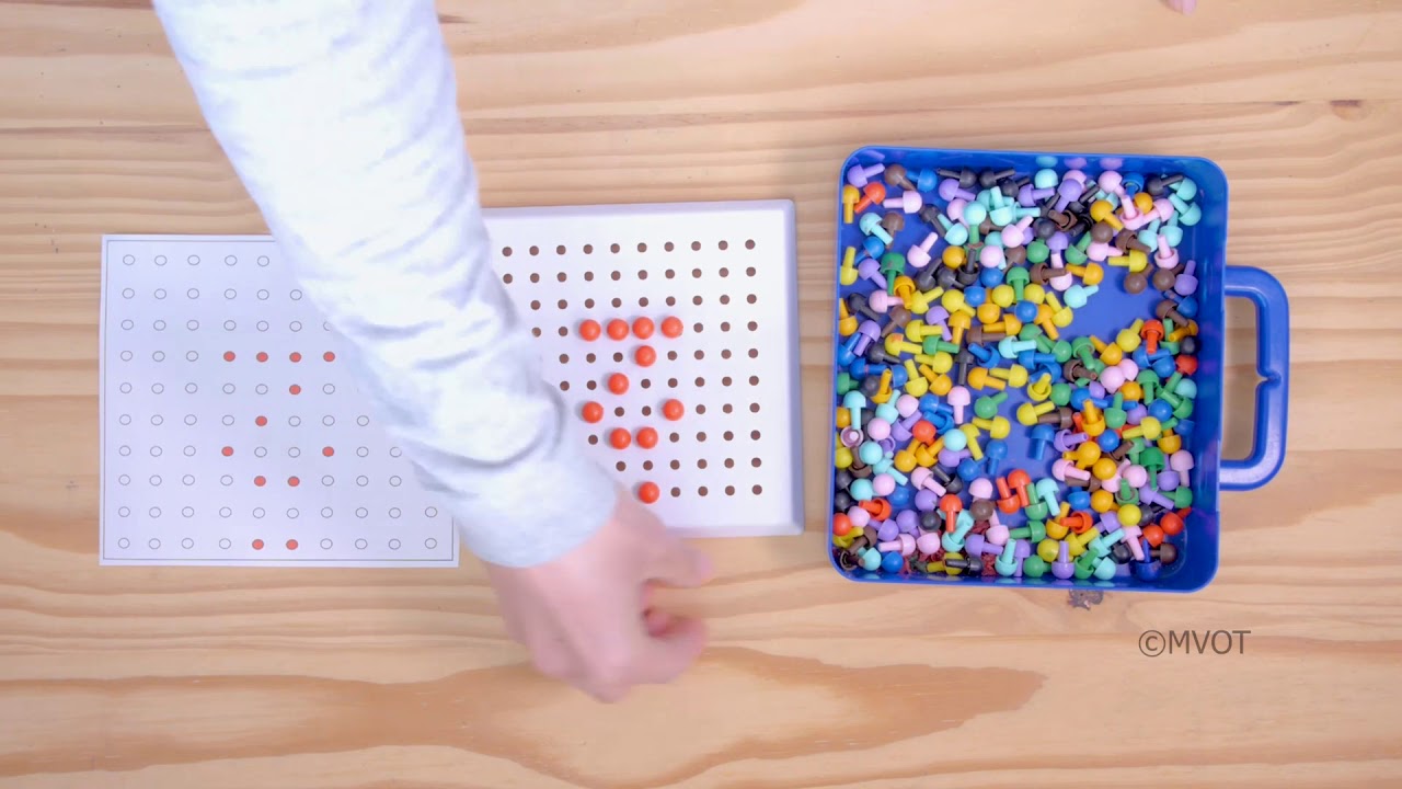 Pegboard Fun for Development - YouTube