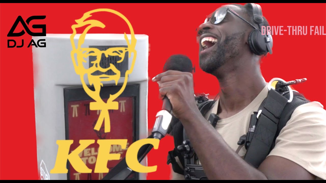 Dj Ag Drive-thru challenge at KFC - YouTube