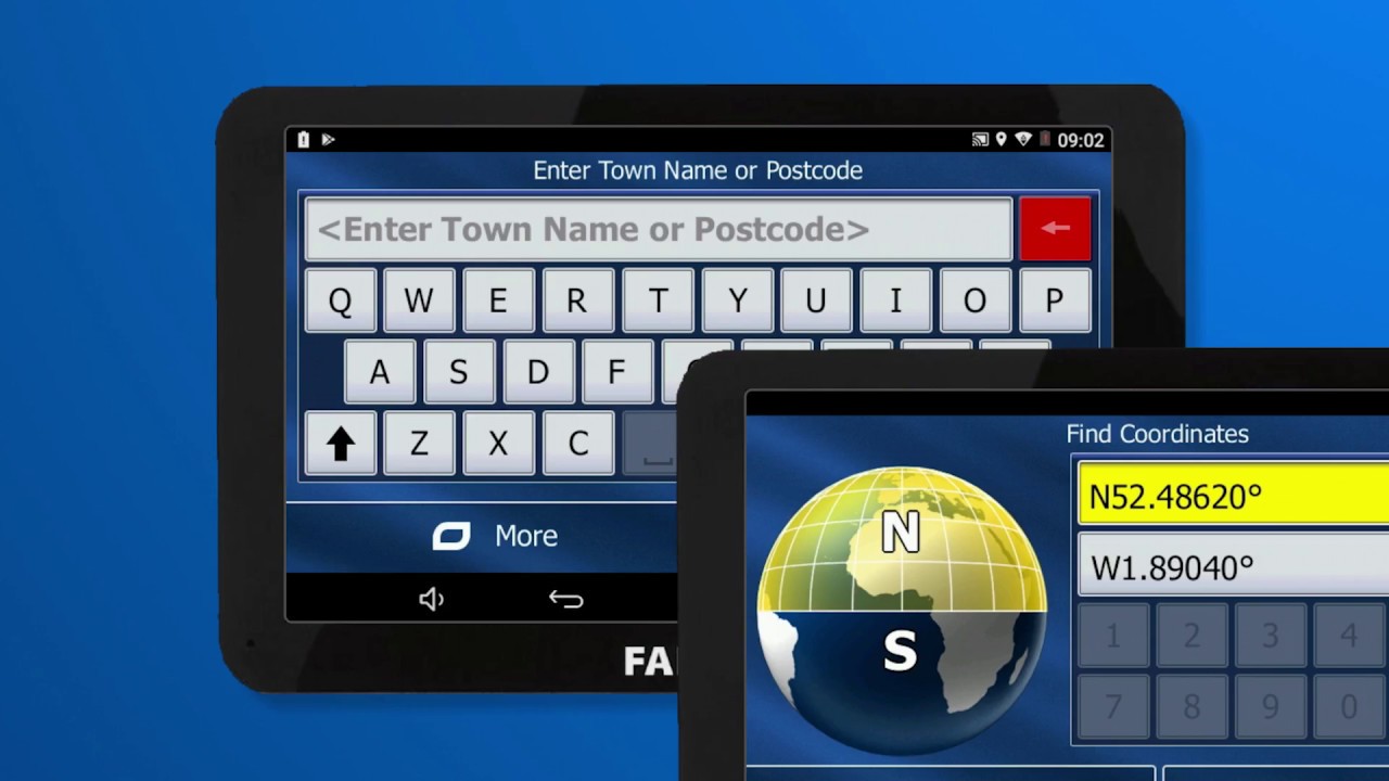 Falcon Navi Explorer Sat Nav - YouTube