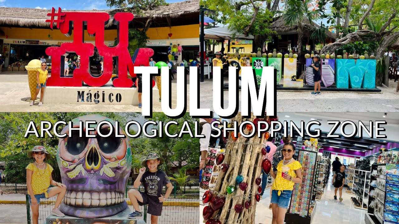 EXPLORING the ARCHEOLOGICAL SHOPPING ZONE in Tulum, MX 🇲🇽 - YouTube
