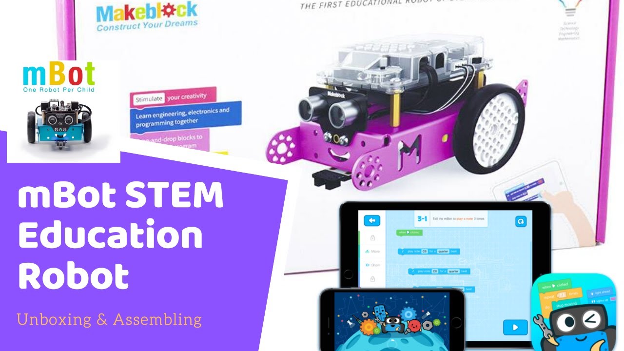 mBot Educational Robot: Unboxing & Assembling - YouTube