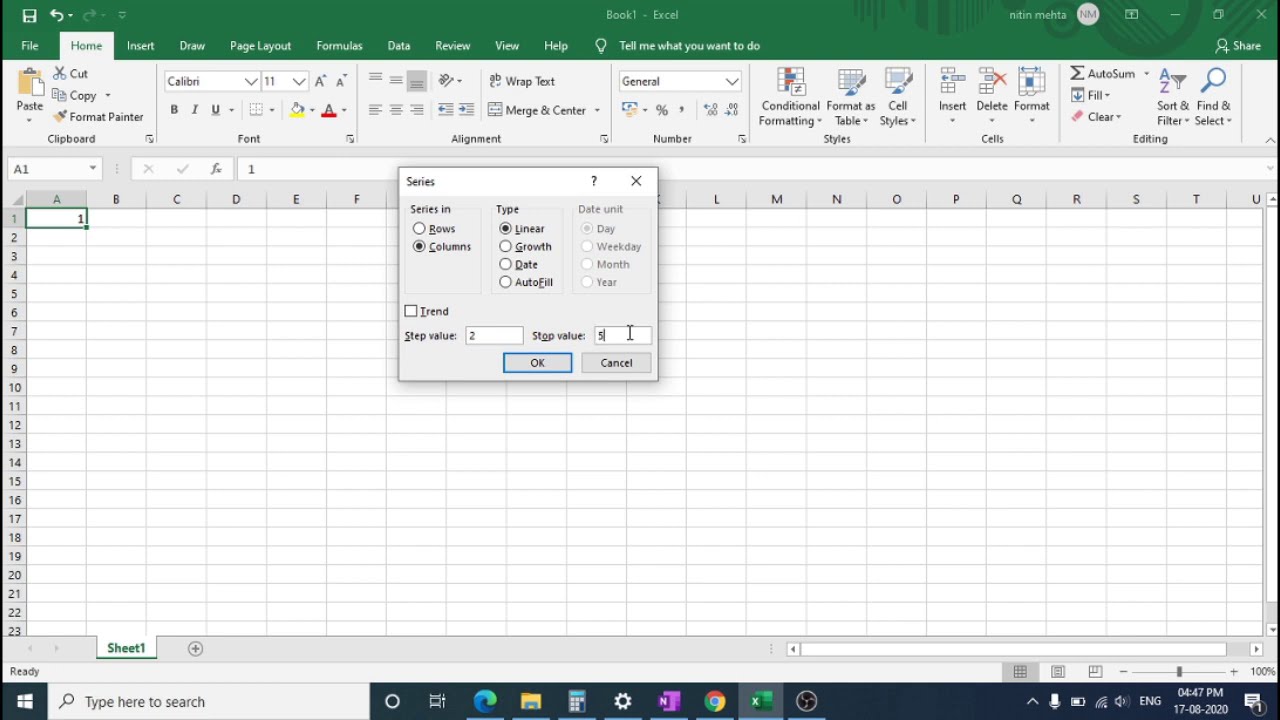 How To Generate Odd Numbers List In Microsoft Excel Quickly YouTube How To Generate Odd Numbers List In Microsoft Excel Quickly YouTube
