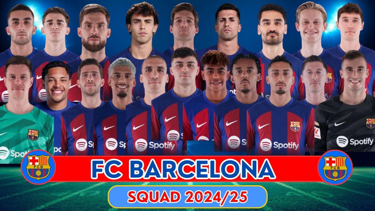 FC Barcelona Squad Season 2024/25 | FC Barcelona | Smart FB Data - YouTube