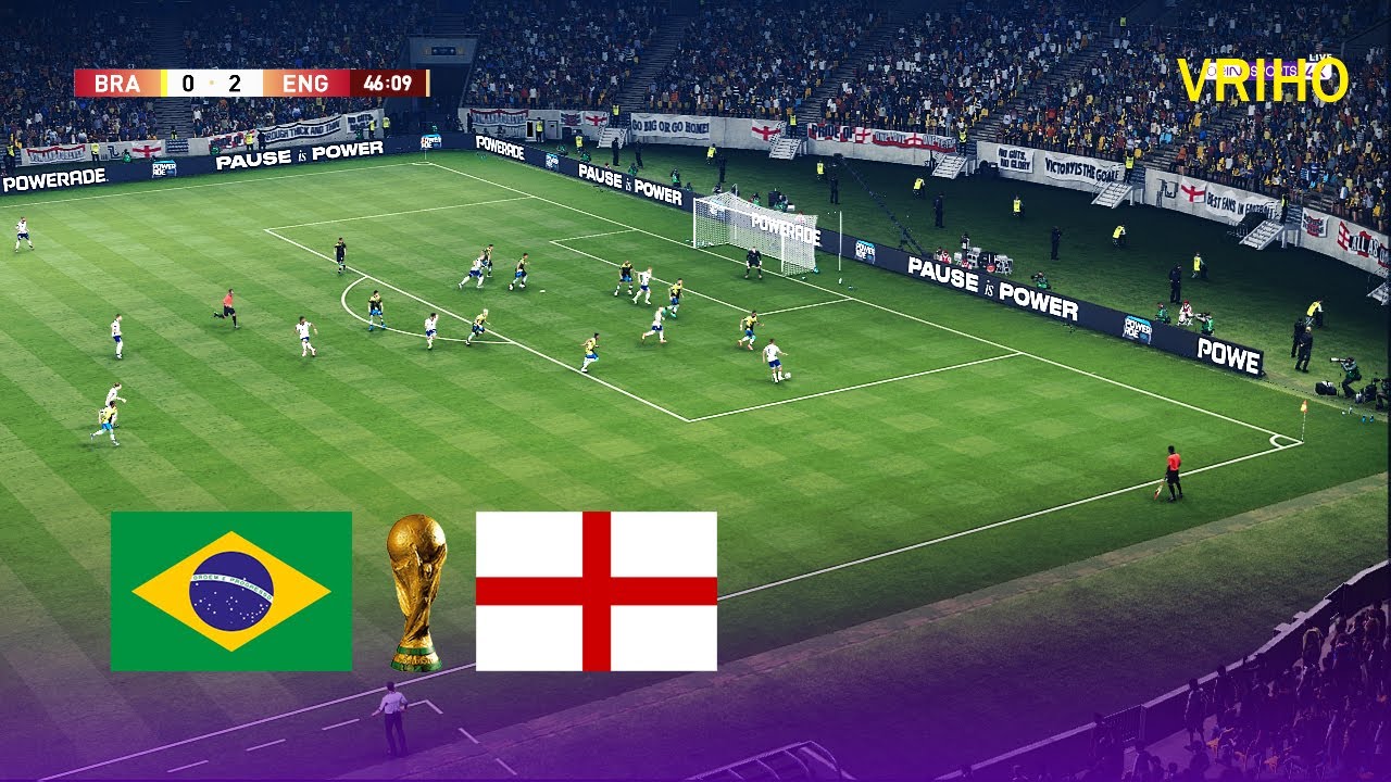 BRAZIL VS ENGLAND ! FIFA WORLD CUP FIFA GAME PLAY - YouTube