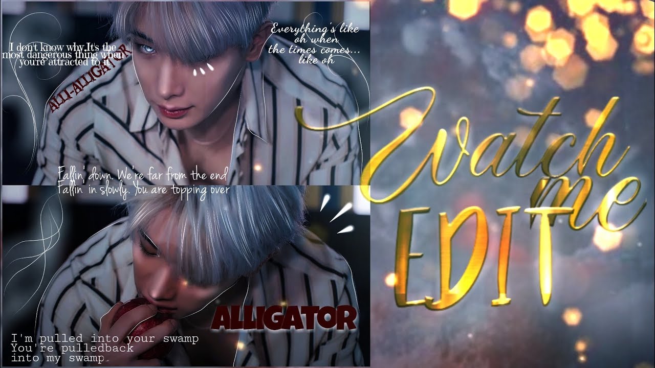 🐊°•k-pop mv edit tutorial🍒watch me edit 🍒monsta x wonho🍒alligator🍒picsart🍒ibispaint x - YouTube