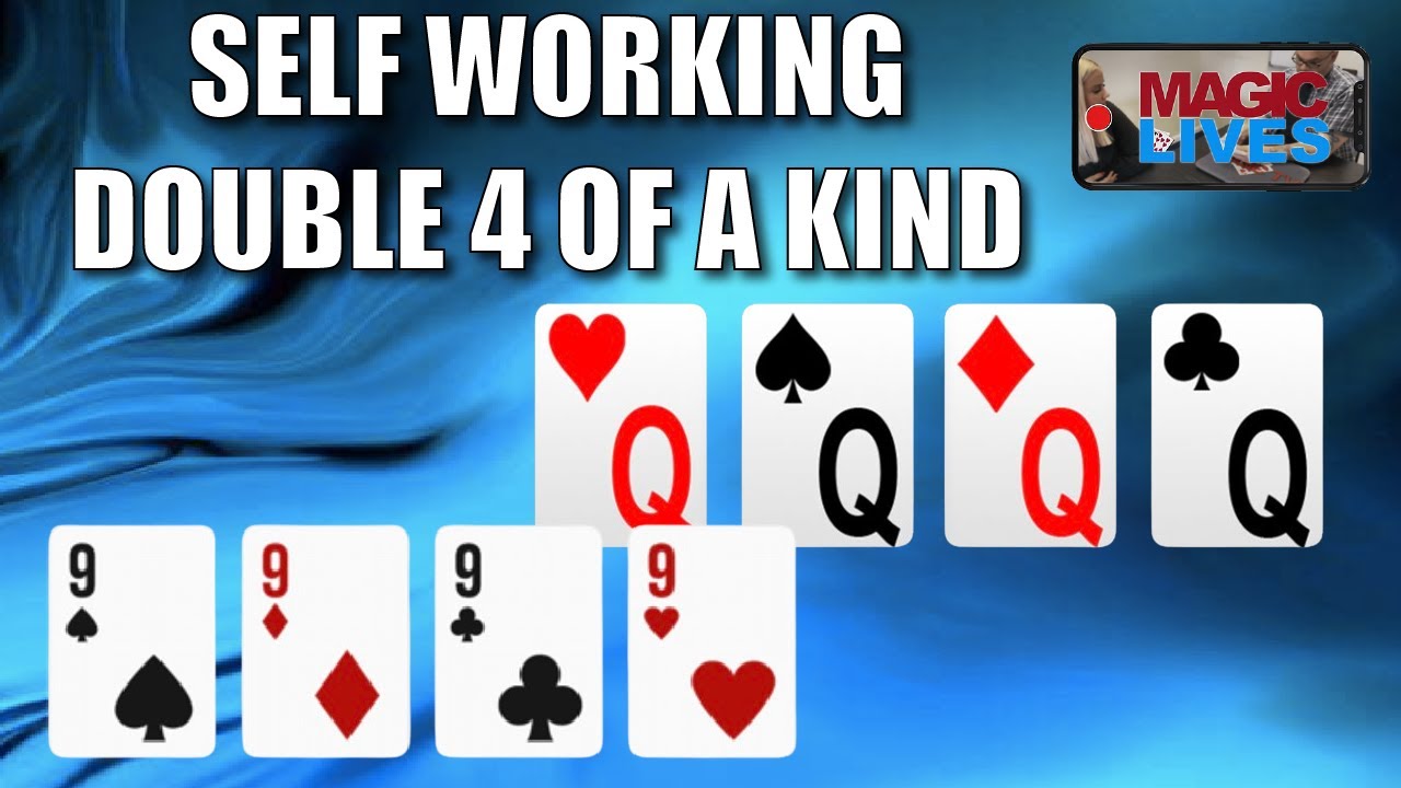 Self Working Double 4 Of A Kind | Learn This From The More Self Working ...