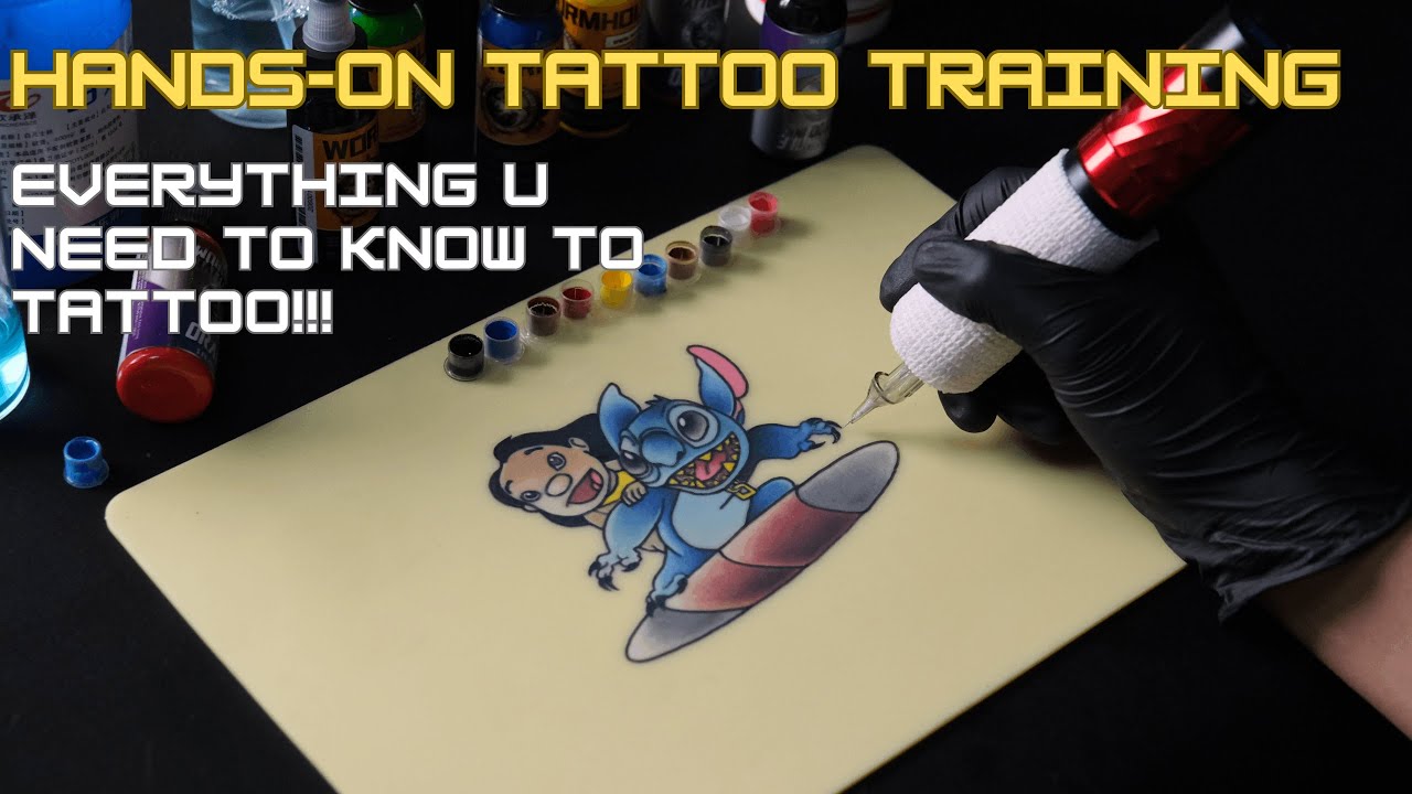 Hands-on Tattoo Training 1: Everything You Need to Know to Tattoo - YouTube