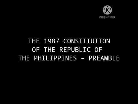 THE 1987 CONSTITUTION OF THE REPUBLIC OF THE PHILIPPINES – PREAMBLE ...